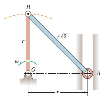 [Solved] Determine the angular acceleration a AB o | SolutionInn
