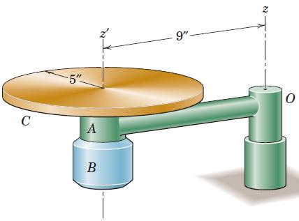 [Solved] In the rotating assembly shown, arm OA an | SolutionInn