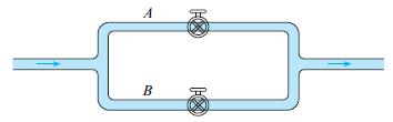 [Solved] A flow is divided into two branches as sh | SolutionInn