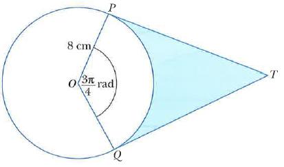 [Solved] The diagram shows a circle, centre O, rad | SolutionInn