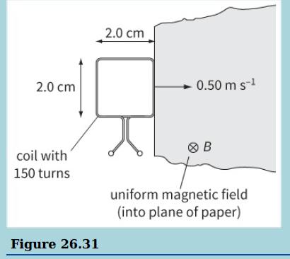 [Solved] This diagram shows a square coil about to | SolutionInn