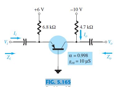 [Solved] For the common-base configuration of Fig. | SolutionInn