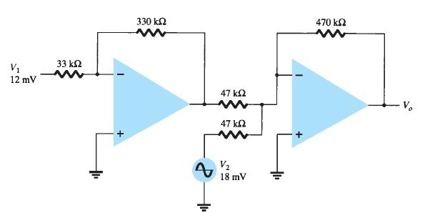 [Solved] Determine the output voltage for the circ | SolutionInn