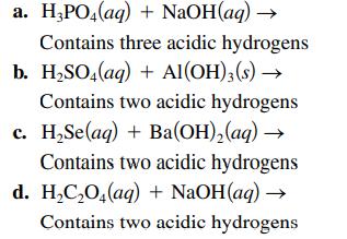 [Solved] Complete and balance each acidbase reacti | SolutionInn