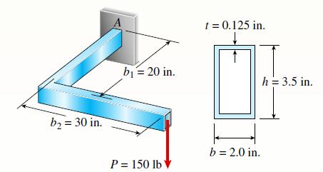 [Solved] An L-shaped bracket lying in a horizontal | SolutionInn