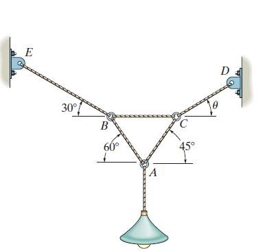 [Solved] Each cord can sustain a maximum tension o | SolutionInn