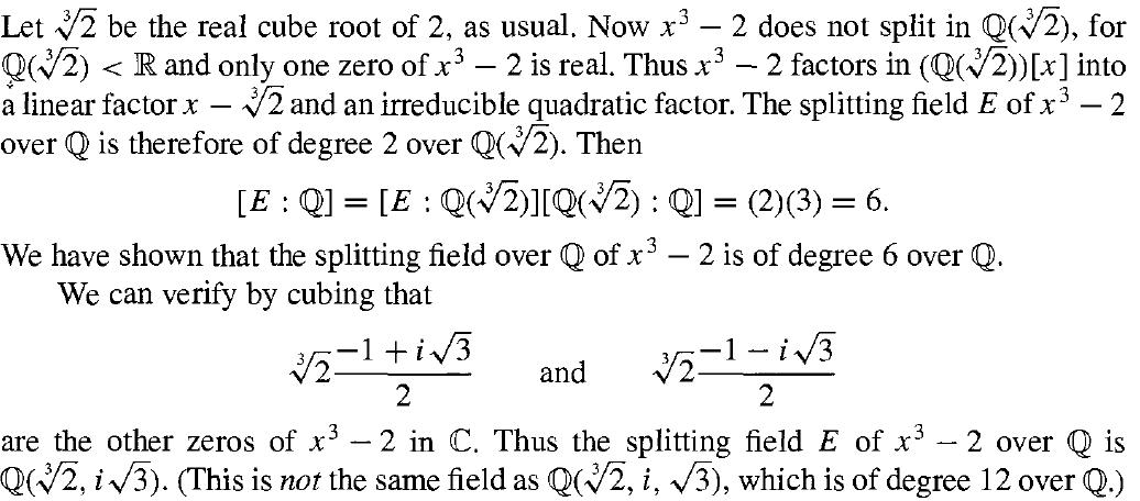 [Solved] Let K be the splitting field of x 3 - 2 o | SolutionInn