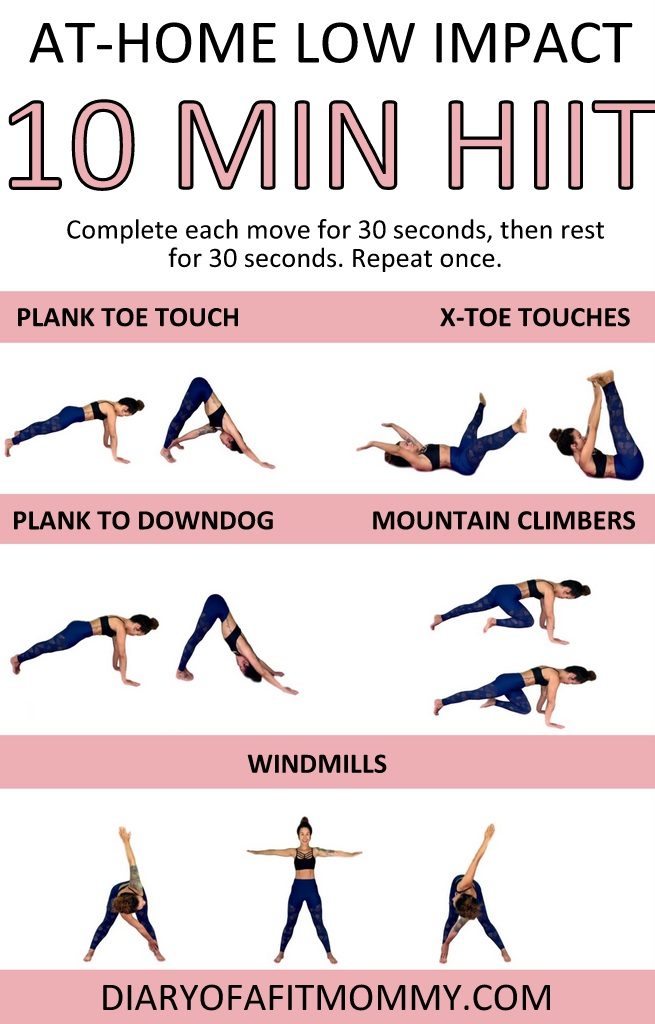 10 Minute Low Impact Home HIIT Workout Diary Of A Fit Mommy 10 Minute Low Impact Home HIIT Workout Diary Of A Fit Mommy