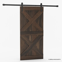 Saltillo Modern Farmhouse Solid Wood Interior Sliding Barn Door