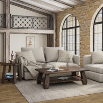 Enniskerry Rustic Solid Wood Coffee Table And End Table Set