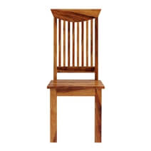 Idaho Modern Solid Wood Contemporary Wave Back Ergonomic Dining Chair