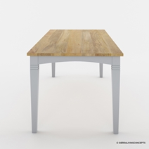 Ennis Solid Mango Wood Rectangular Dining Table