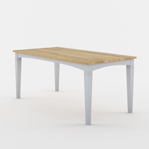 Ennis Solid Mango Wood Rectangular Dining Table