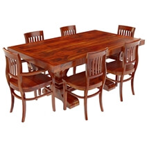 Siena Rustic Solid Wood Dining Room Set