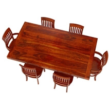 Siena Rustic Solid Wood Dining Room Set
