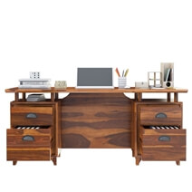 Hondah Rustic Solid wood 70 Inch Large Home Office Modern Executive Desk