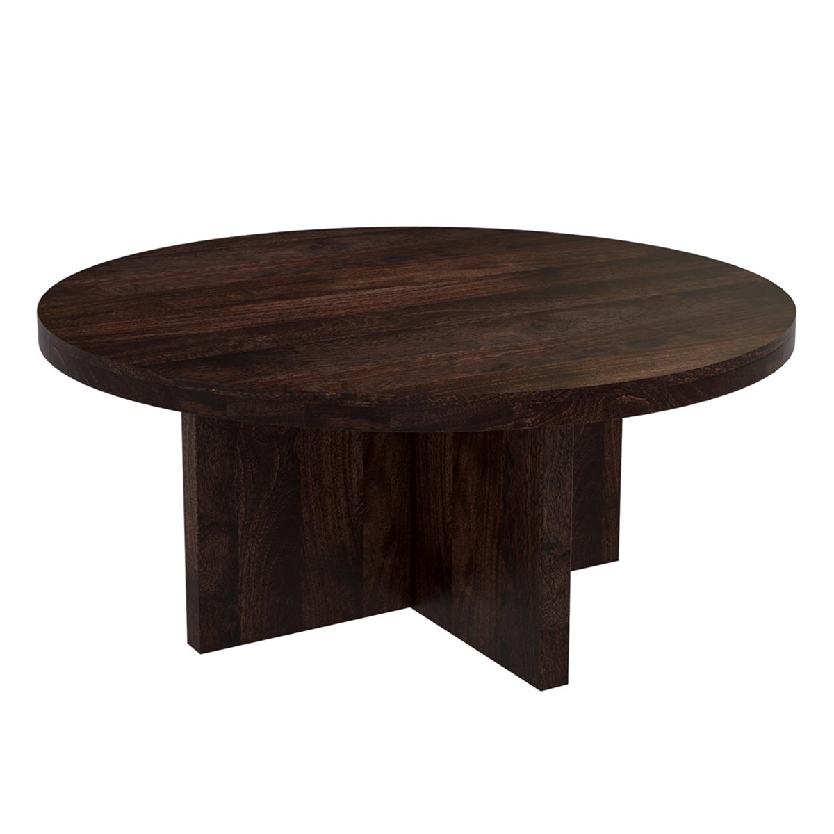 Algona Rustic Solid Wood Round Dining Table