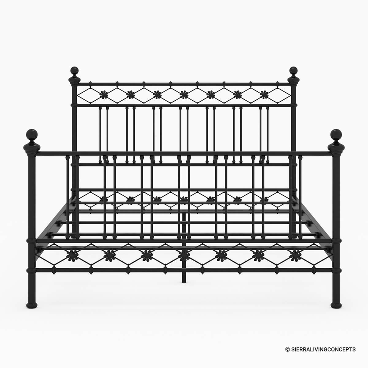Montpellier Black Wrought Iron Bed Frame | Shop in King, Queen & Full Size