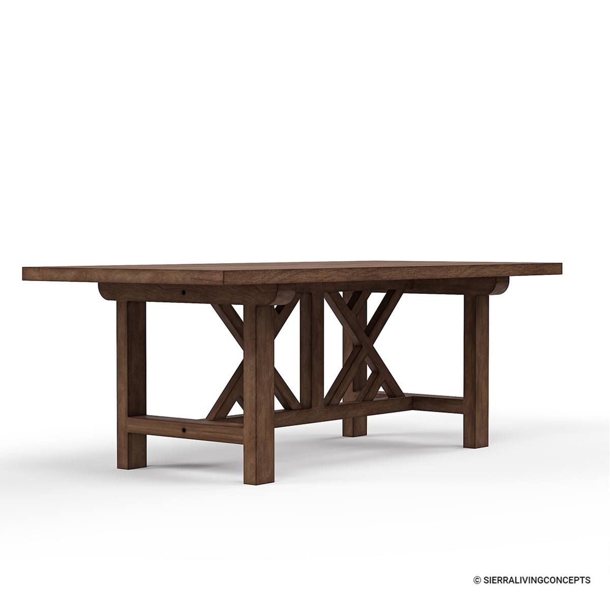 Bolzano Rustic Solid Wood Rectangular Dining Table