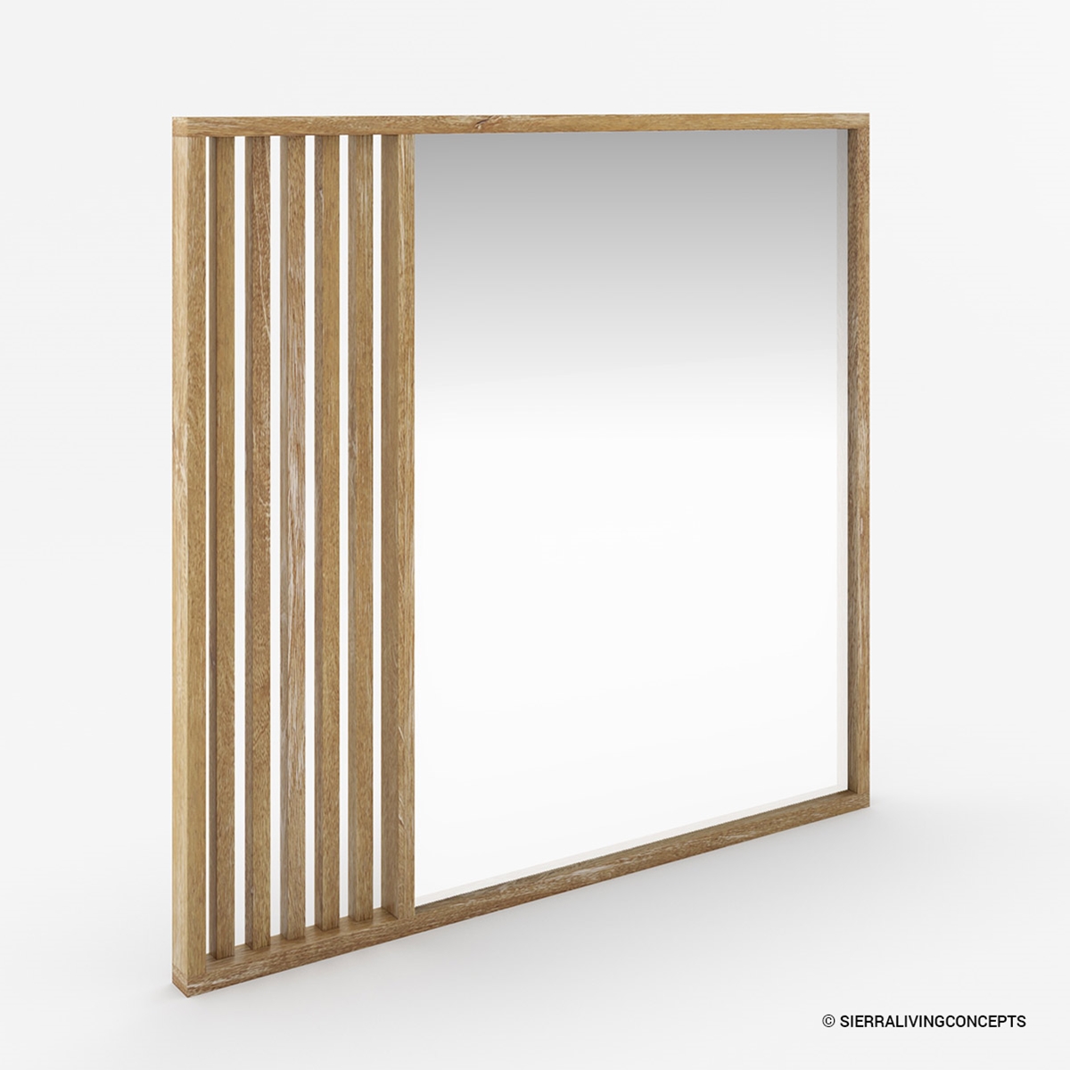 Haddington Rustic Modern Solid Wood Mirror Frame