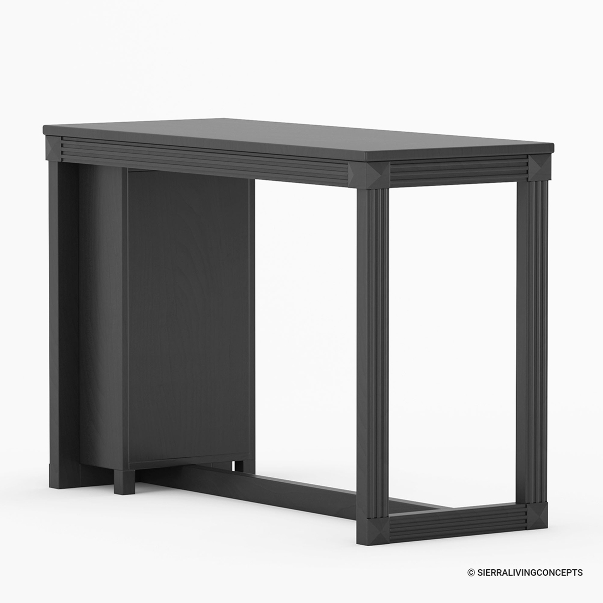 Marstrand Space Saving 4 Seater Kitchen Table Set with Storage Shelves