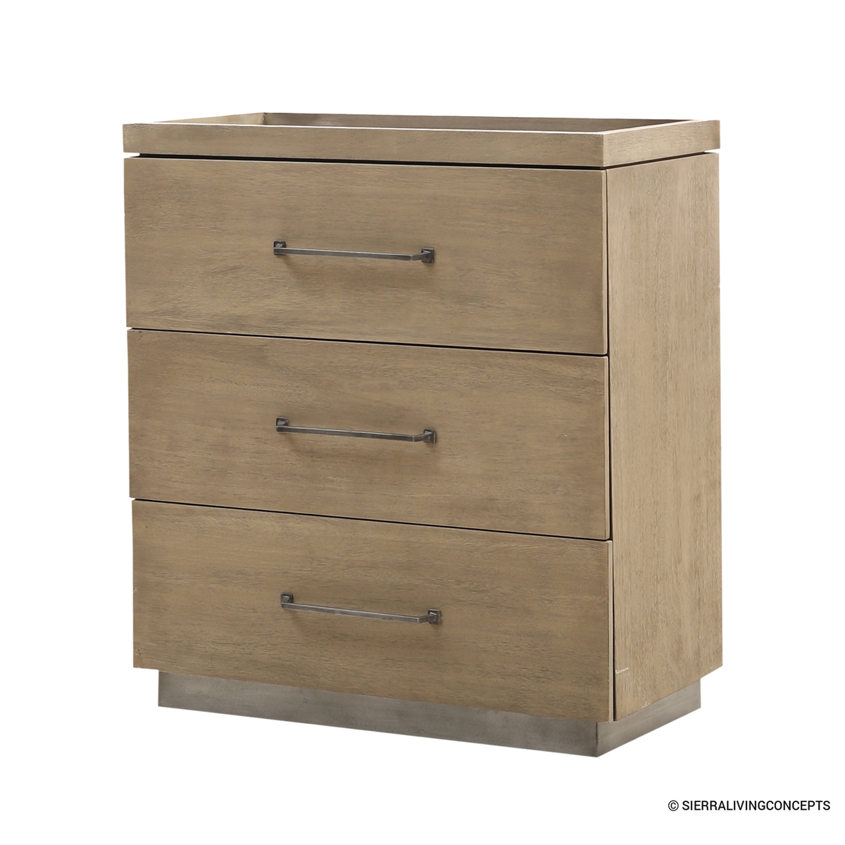 Homeland Ambrose Rustic 3 Drawer Dresser Chest