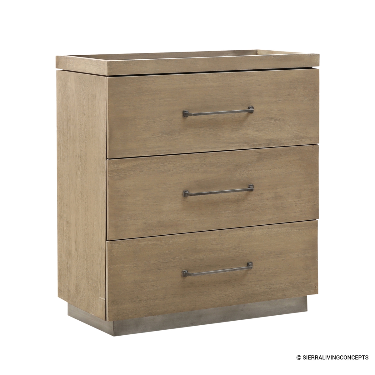 Homeland Ambrose Rustic 3 Drawer Dresser Chest
