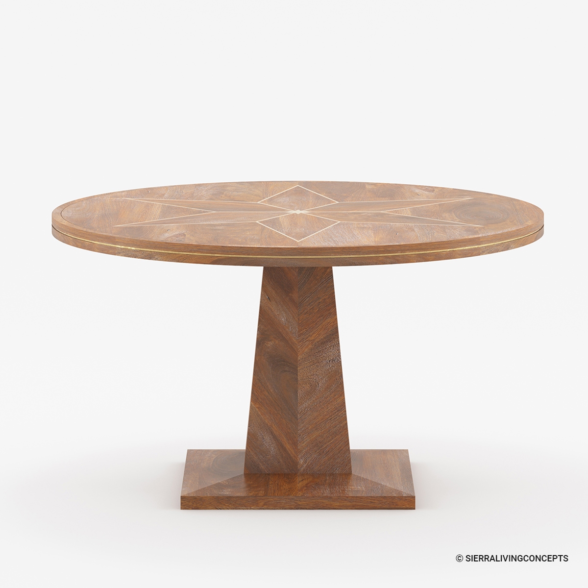 Glenrothes Solid Wood Round Pedestal Dining Table