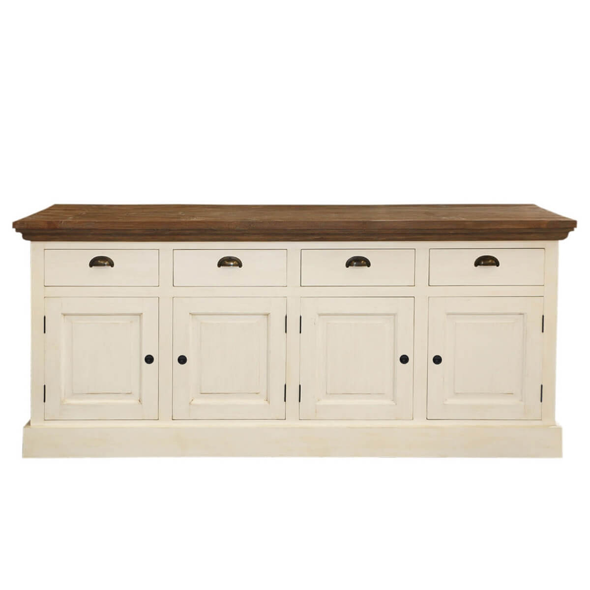 Georgia Two Tone Teak and Solid Wood Extra Long Sideboard