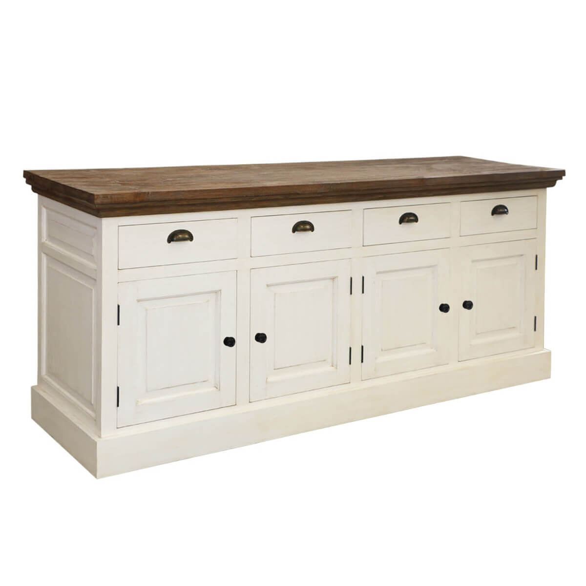 Georgia Two Tone Teak and Solid Wood Extra Long Sideboard