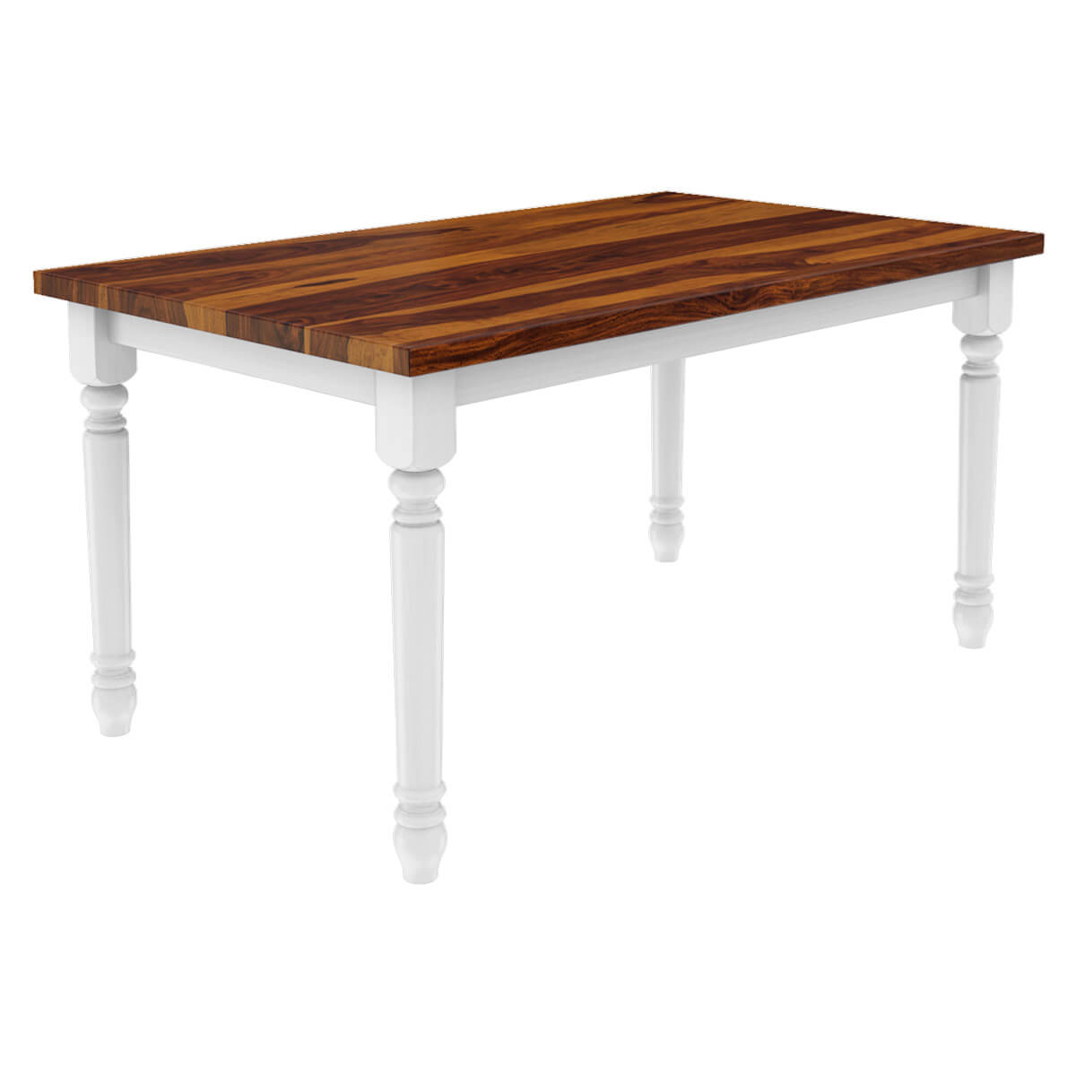 Proberta Two Tone Solid Wood Rustic Dining Table