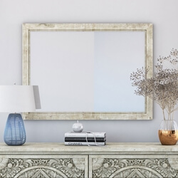 Colmar Solid Mahogany Wood Arched Mirror Frame