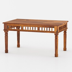 Seward Rustic Solid Wood Rectangular Dining Table