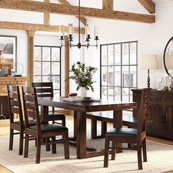 Marseille Modern Rustic Solid Wood Dining Room Set