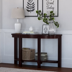 Murrieta Rustic Solid Wood Round End Table