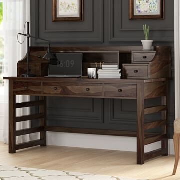 Real Solid Wood Desks for Home and Office | Wooden Custom Made Desks