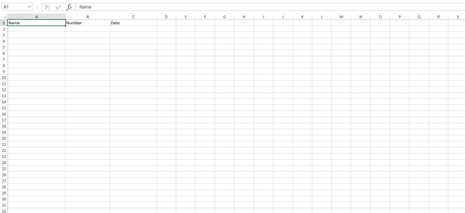 Import / Export table - MyBusiness CRM