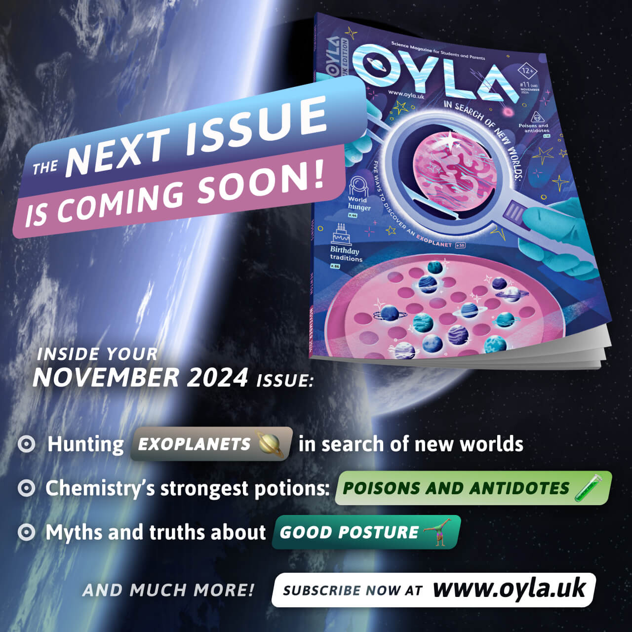 Science magazine for kids (12+)