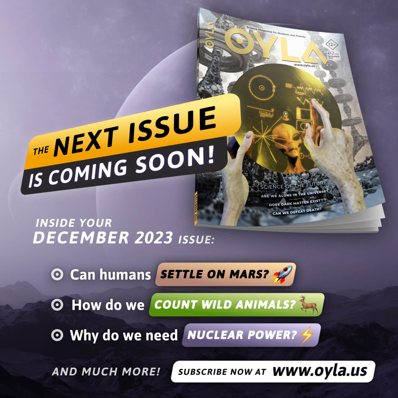 Science magazine for kids (12+)