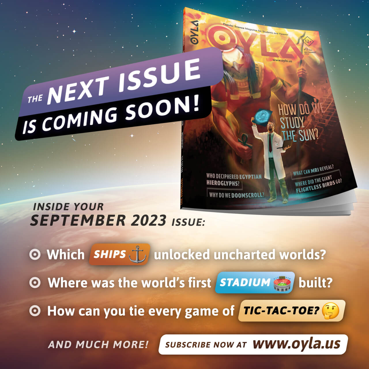 Science magazine for kids (12+)