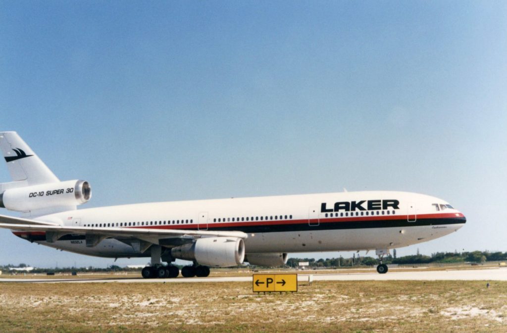 Laker Airways Inc (1990s) Aircraft - SIR FREDDIE LAKER
