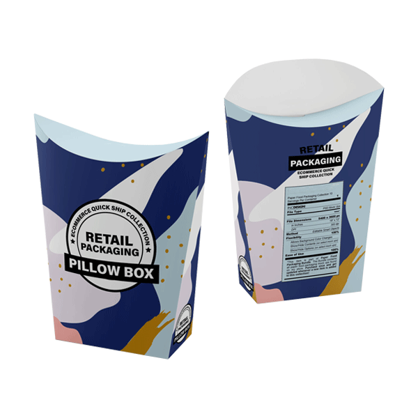 Custom Standing Pillow Boxes | Stand-Up Pillow Boxes Wholesale | Sire ...