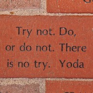 Quote Pictures Try not. Do, or do not. There is no try. Yoda