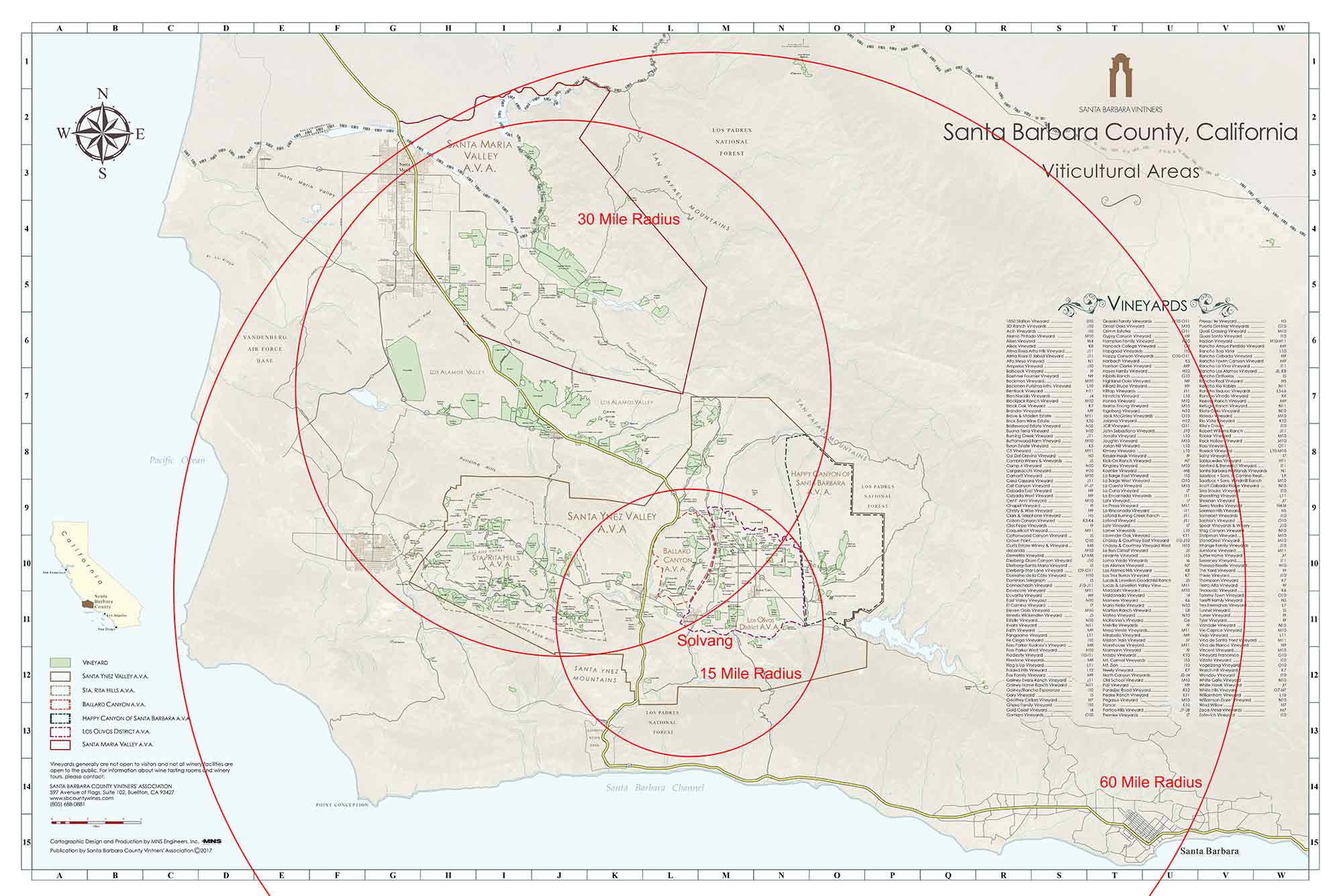 Santa Barbara Wine and Wineries Tours Region - Silver Cloud Transportation