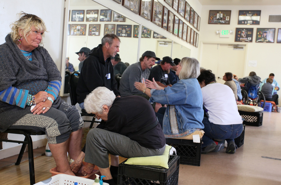 WillBridge Annual Inter-faith Homeless Foot Washing - Will Bridge SB