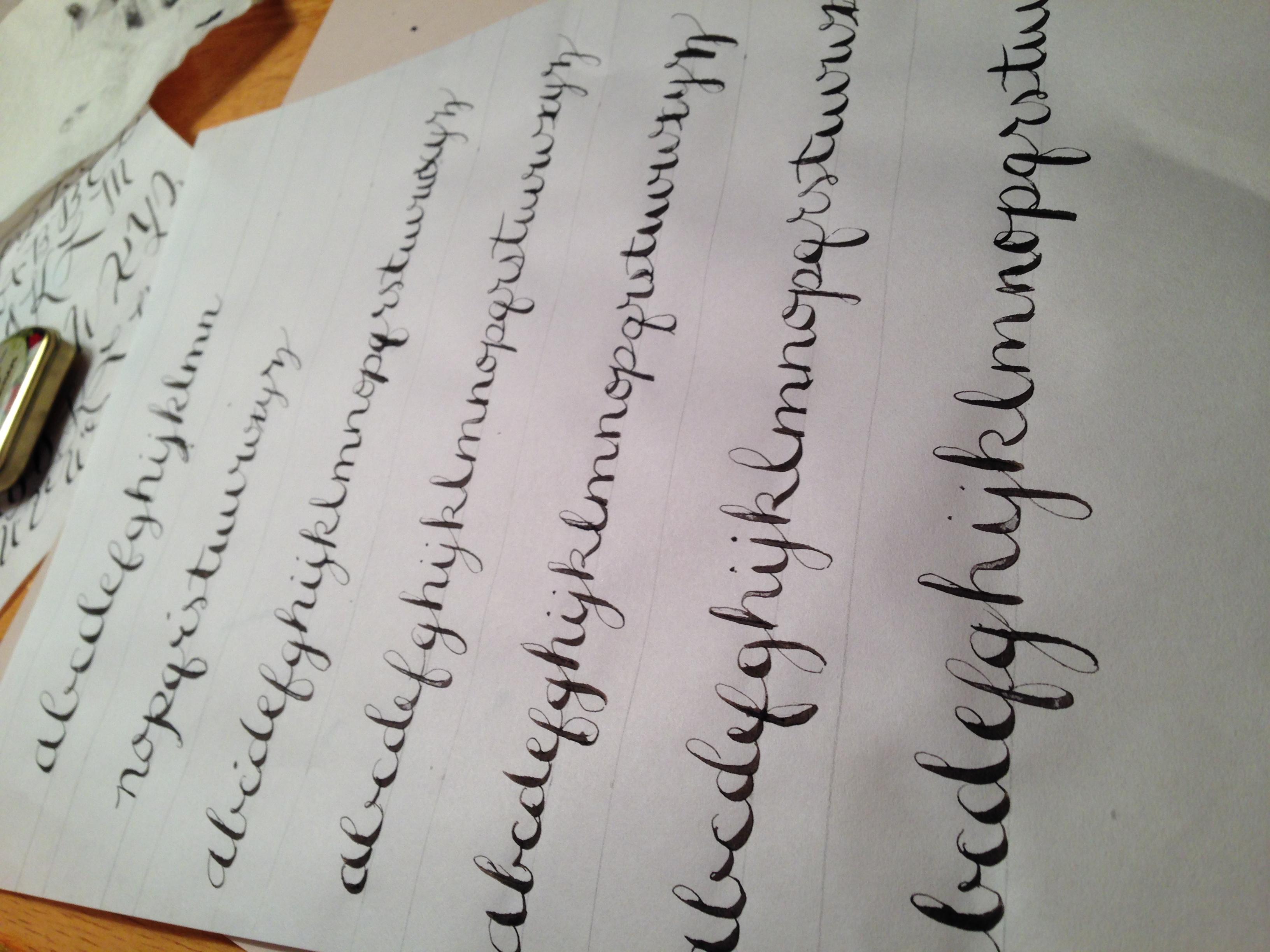 Ericka Lyme lower case alphebet and upper case letters A-M | Skillshare ...