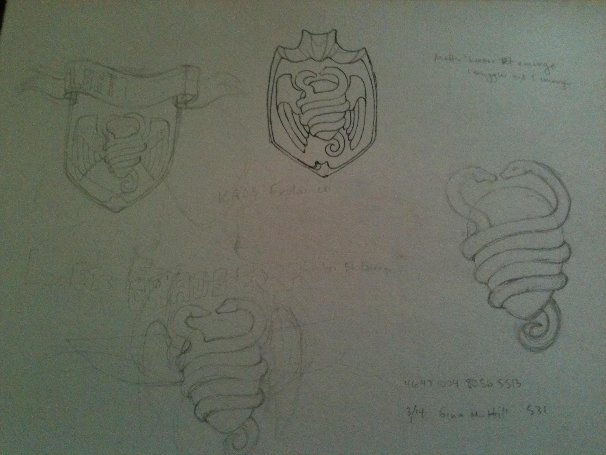 Khaos Explained Logos Design/ Progression | Skillshare Student Project