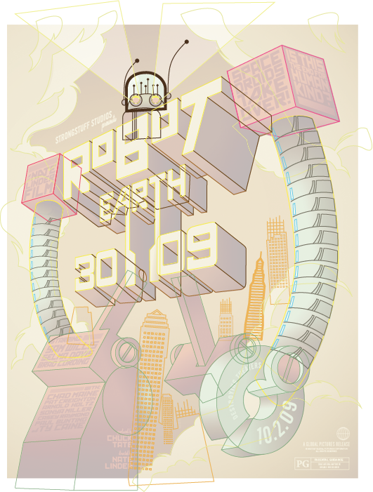 Robot Poster | Skillshare Student Project