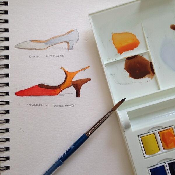 Watercolor Shoe | Skillshare Student Project