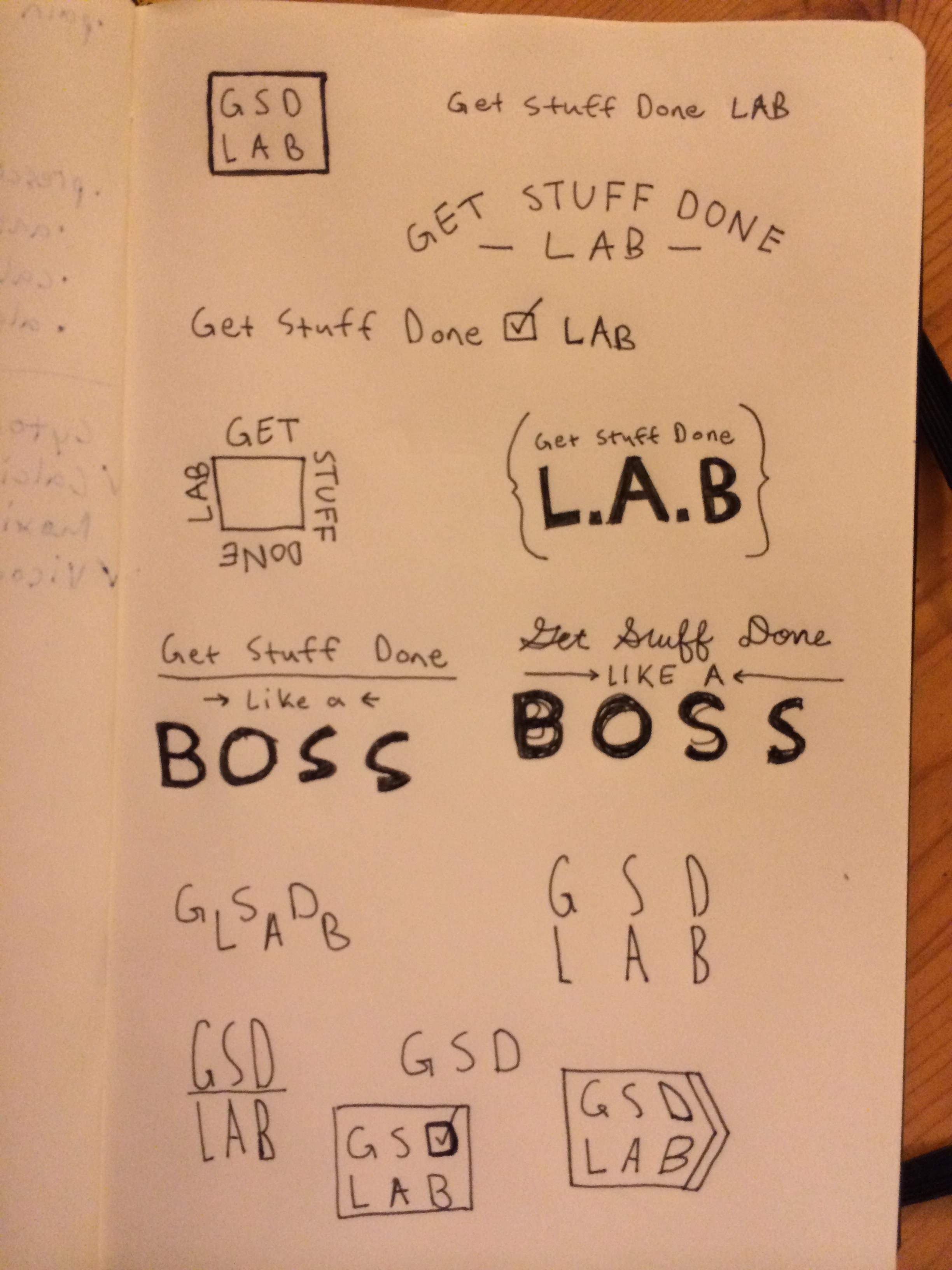 Get Stuff Done Like a Boss logo | Skillshare Student Project